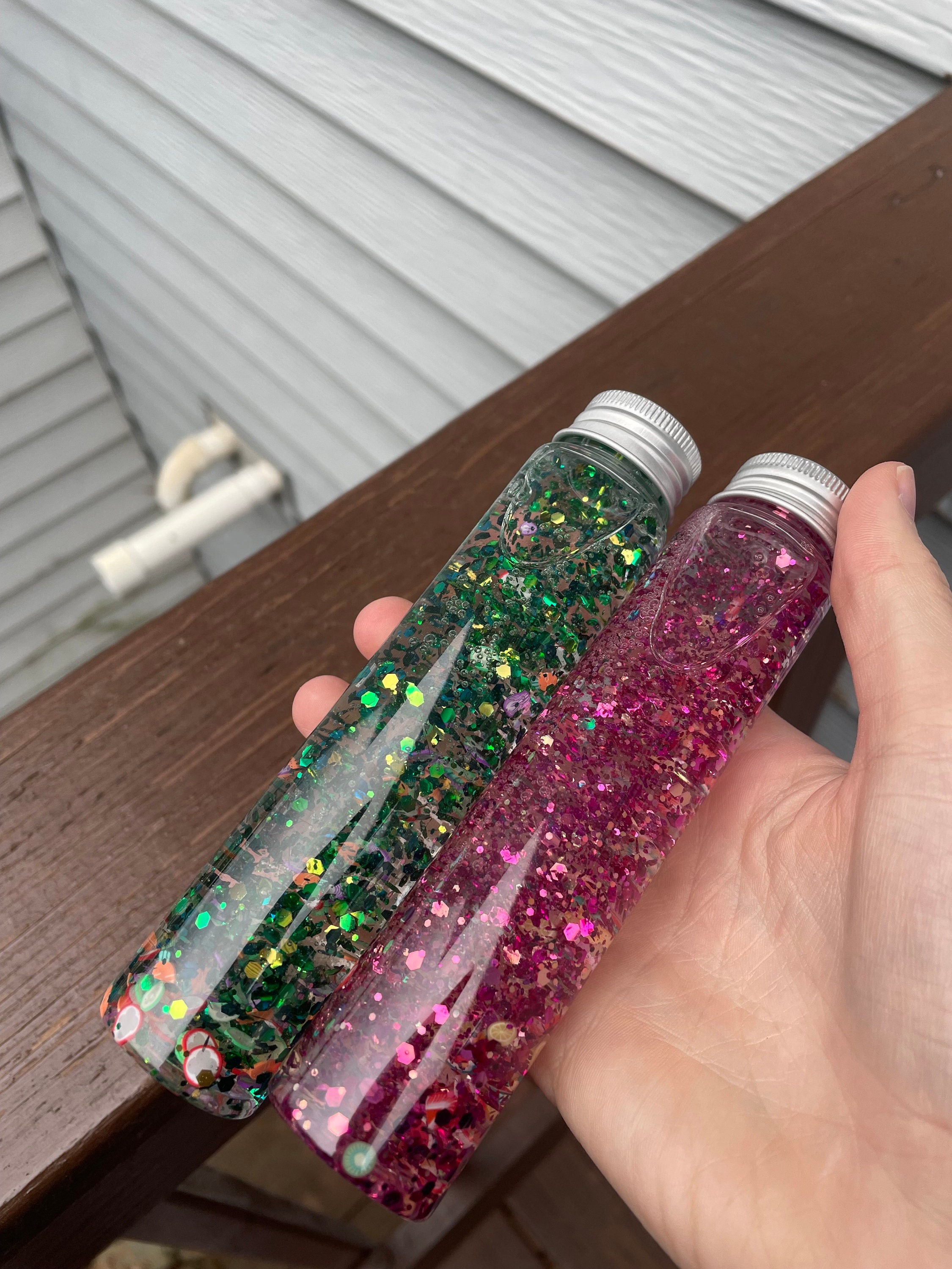 Fruit and Veggie Set | Sensory Bottles | Calm Down Bottles | Anxiety ...