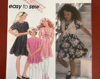 Butterick 4118 Girls Top, Pants, and Shorts Pattern, Kids Sz 6-7-8 Easy ...