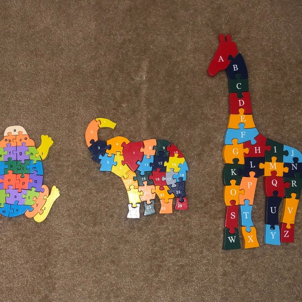 Upper and Lower Case Wooden Letters - Etsy