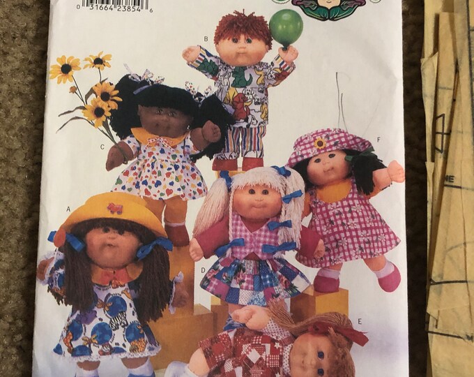 Butterick 4556 / 104 Cabbage Patch Kids Doll Clothes Complete Sewing ...