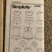 Simplicity 1449 Toddler Summer Dress Sundress Girls Clothing Sz 1/2-1-2 ...