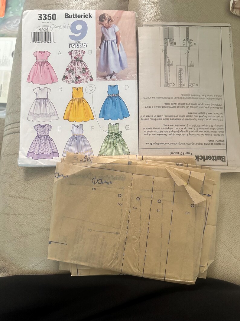 Butterick 3350 Special Occasion Dress Fit Flared Raised Waist Tea ...