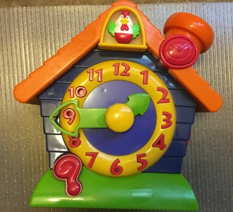 Learning Talking Educational Clock Learn to Tell Time Toy With Quiz ...