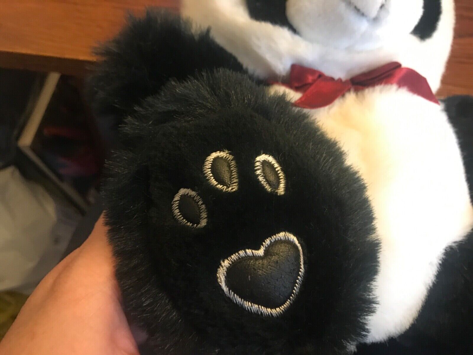 Panda Bear Hand Puppet Play and Pretend 11 Plush Fluffy Stuffed Full ...