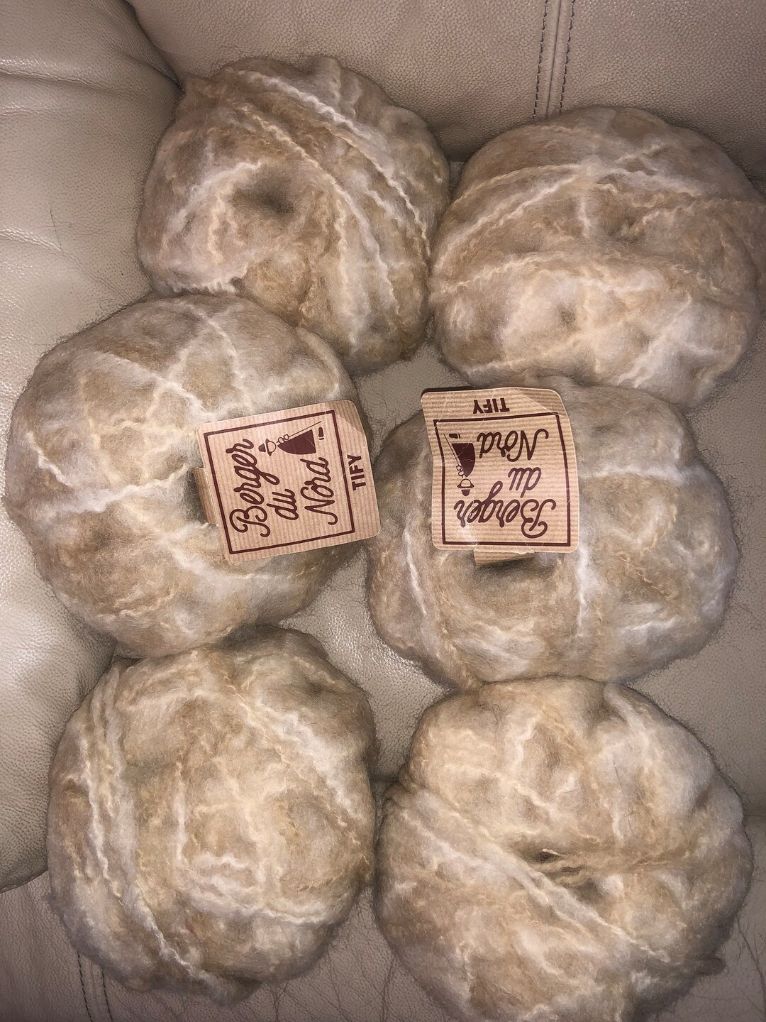 Berger All Nord Tify Pure New Wool Mark Made in France Chunky Natural ...