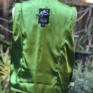 Women Green Leather Vest Ms. Maxima Women Clothing Sz M - Etsy