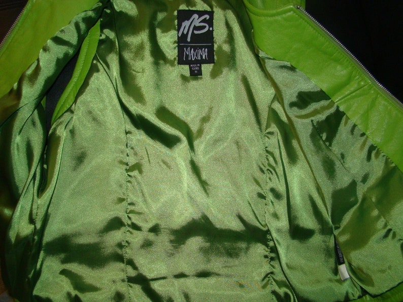 Women Green Leather Vest Ms. Maxima Women Clothing Sz M - Etsy