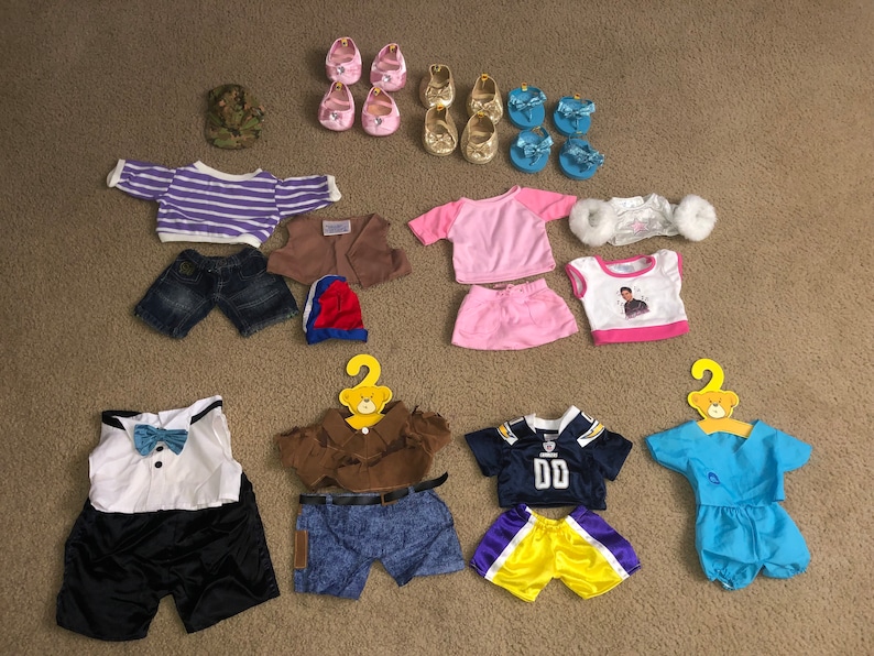 Lots of Outfits Build a Bear Workshop Suit Set, Sports Jacket, Skirt ...