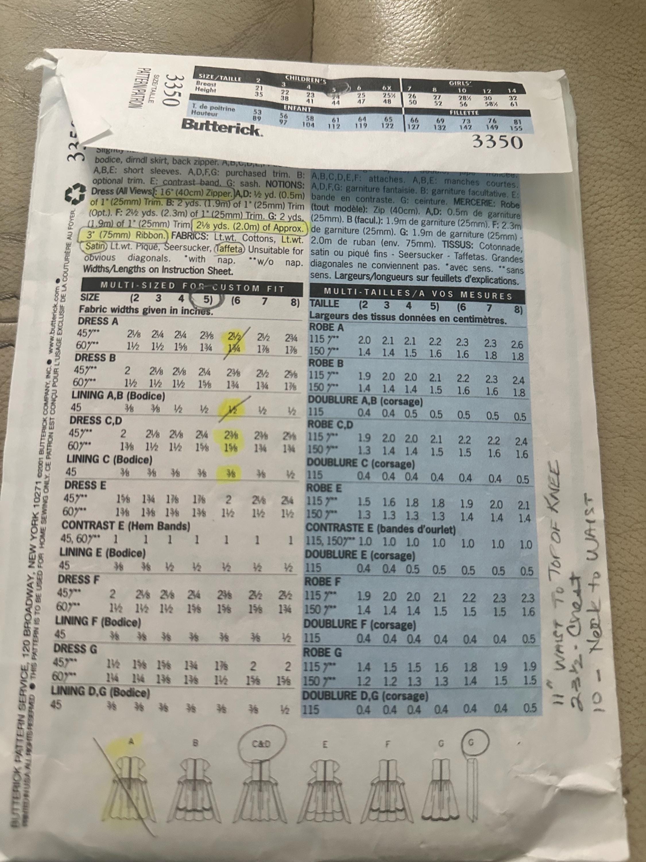 Butterick 3350 Special Occasion Dress Fit Flared Raised Waist Tea ...