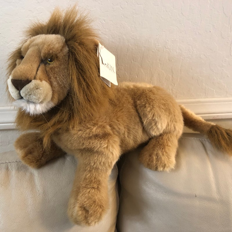 Lion Realistic Plush - Etsy