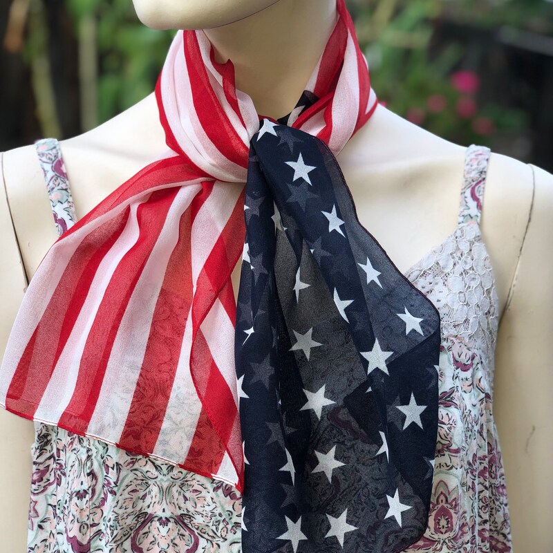 American Flag Scarf - Etsy