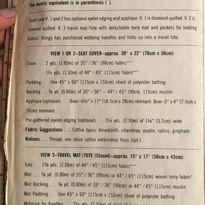 Simplicity 9926 Babies' Accessories Travel Mat, Tote and Seat Cover ...