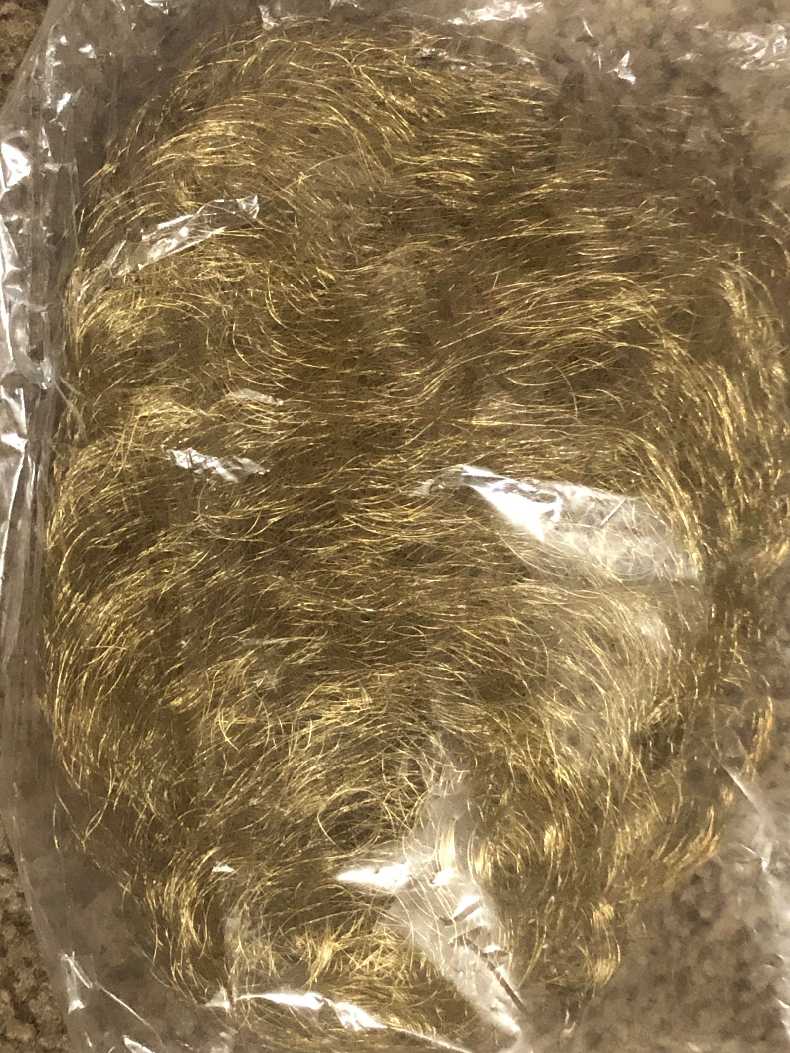 Angel Hair Curly 2 Oz. / 56.6g Metallic Gold Christmas Decoration - Etsy