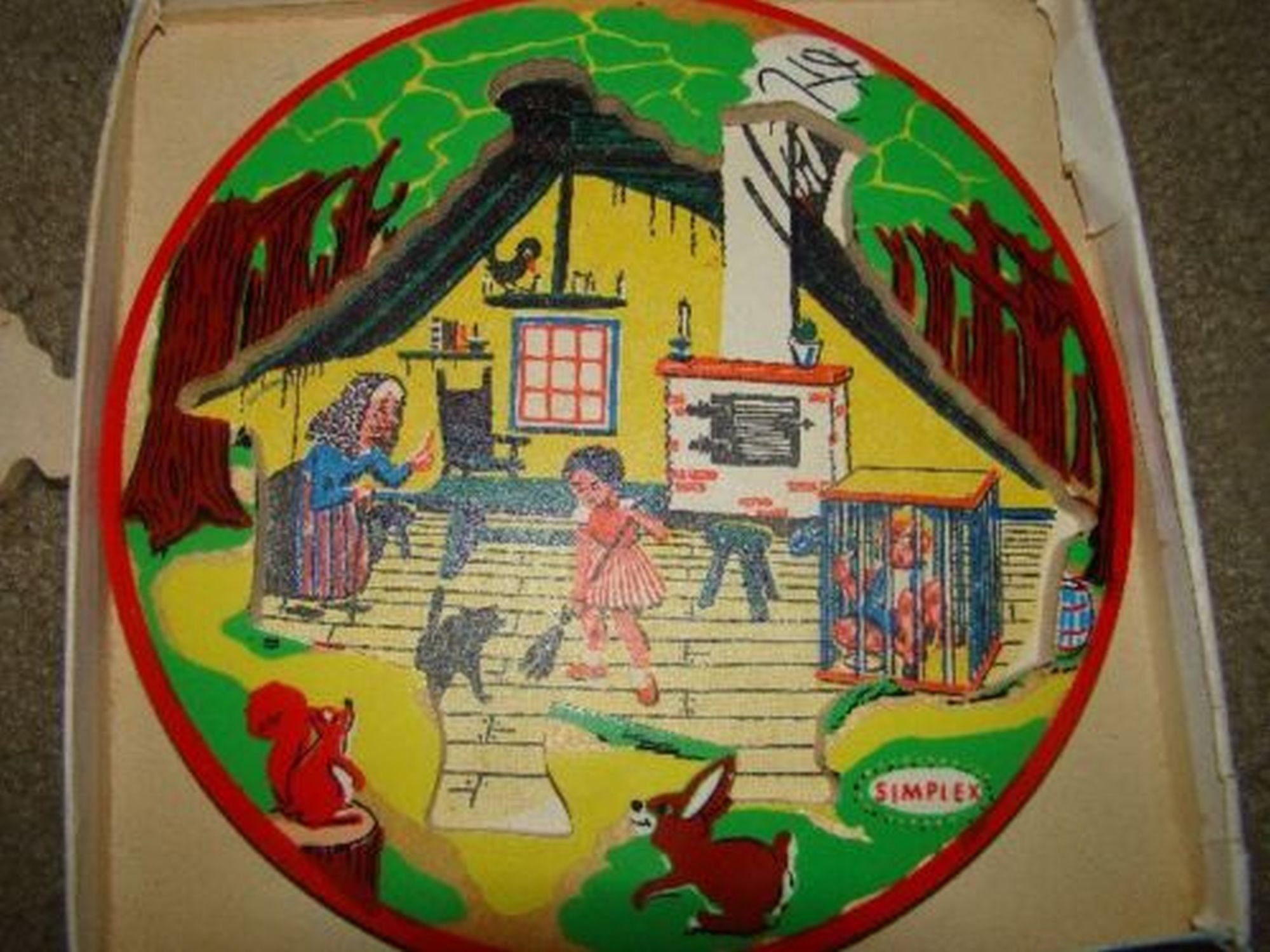 Simplex Vintage Holland Wooden Puzzle With Knobs for 2-6y.o. - Etsy
