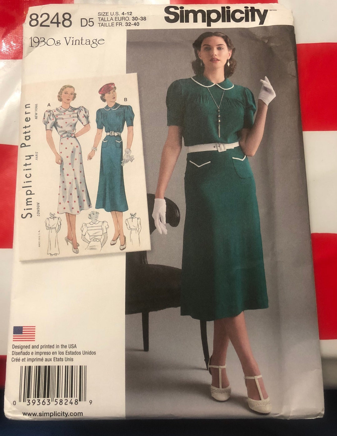 Simplicity 8248 Misses Dresses Women Clothing Sz 4-12 Dress Retro ...