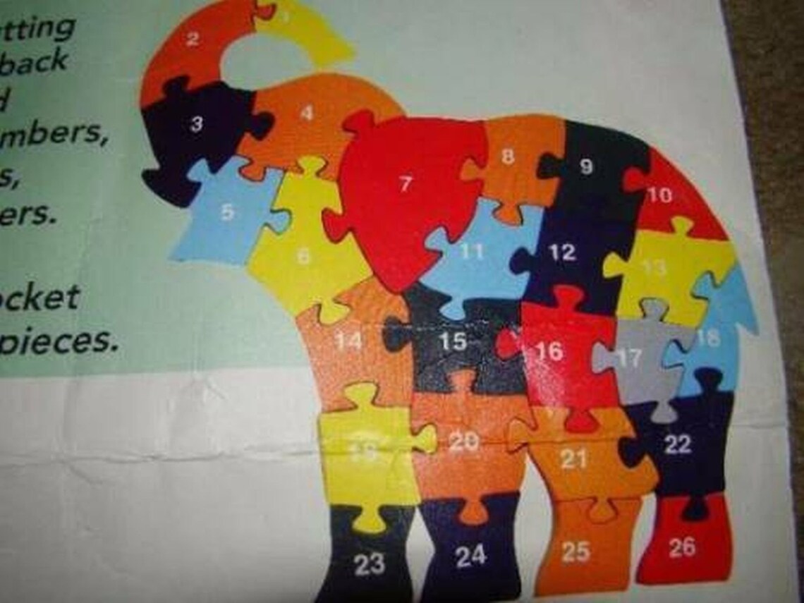Wooden 3D Jigsaw Puzzle Alphabet Wooden Puzzle Upper & Lower - Etsy