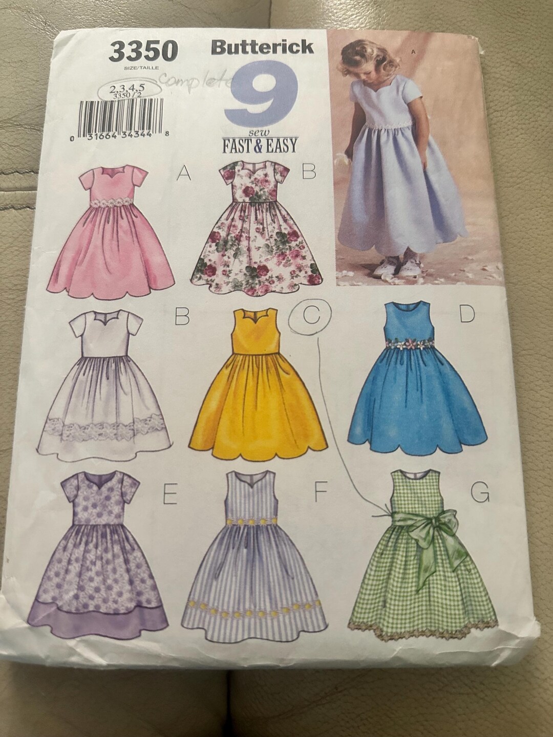 Butterick 3350 Special Occasion Dress Fit Flared Raised Waist Tea ...