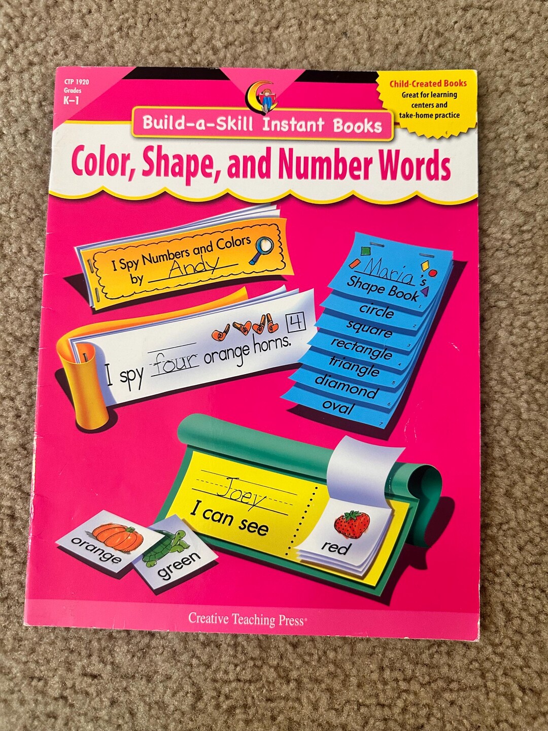 Build a Skill Instant Books Color, Shape, and Number Words 32 Pages ...