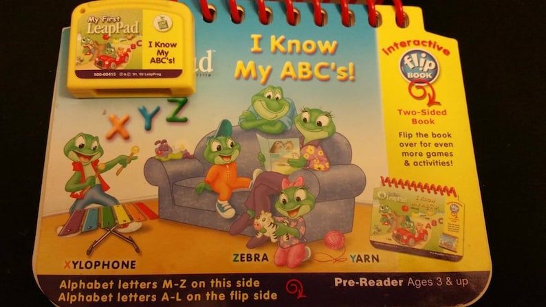 Leapfrog My First Leappad Alphabet Bus 2 Books W/cartridges - Etsy
