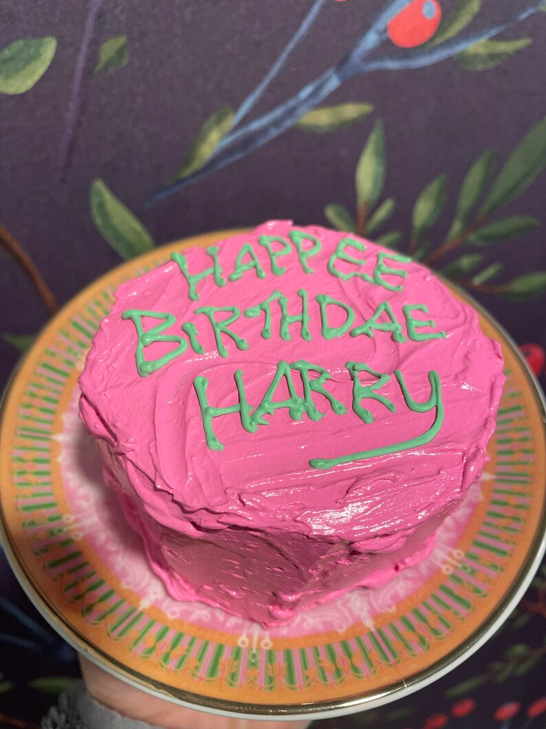 Happee Birthdae Harry Cake - Etsy