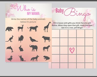 Baby Shower Bingo Winter Baby Shower Games Snowflake Baby - Etsy