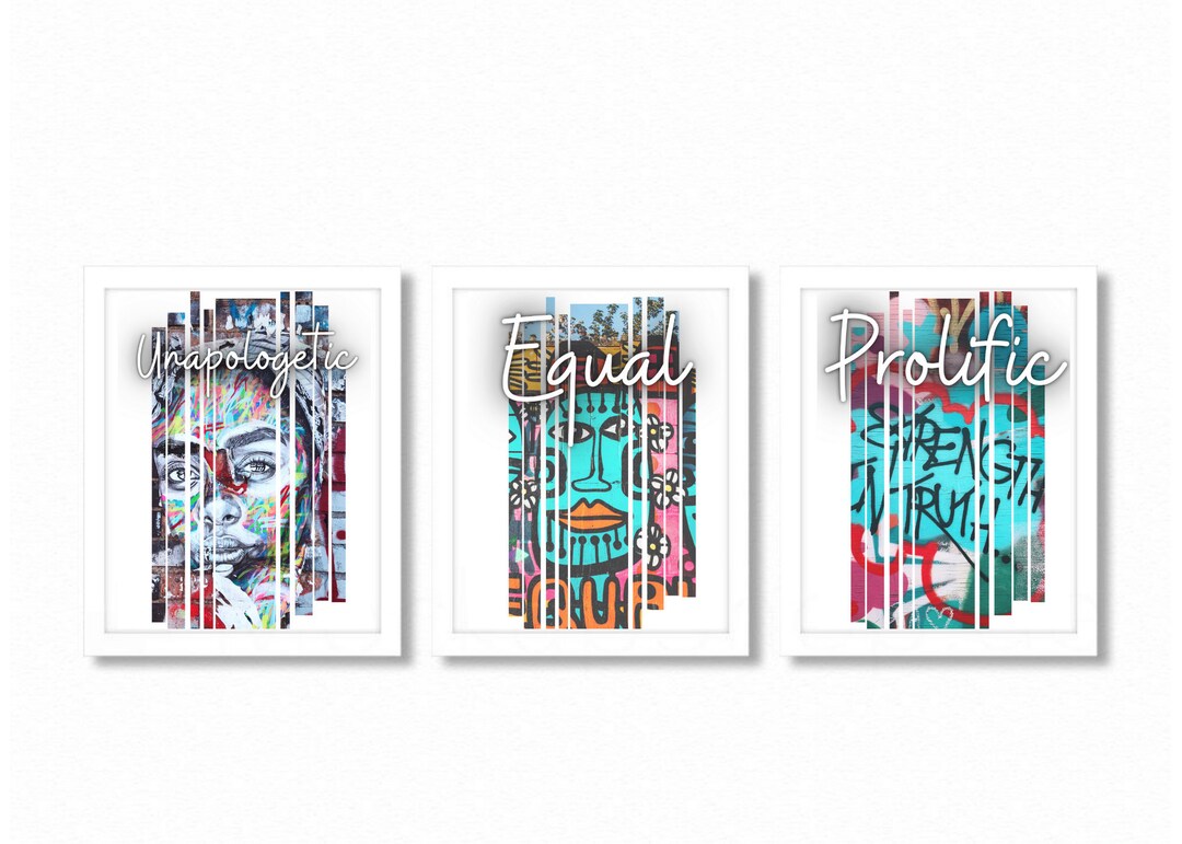 Printable Street Art. Powerful Wall Décor. Set of 3. - Etsy
