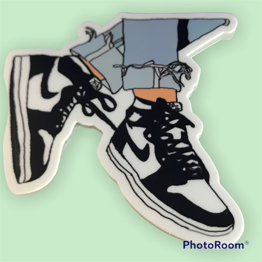Trendy Shoe Sticker- Sticker, Sticker for Hydro Flasks, Laptop Sticker ...
