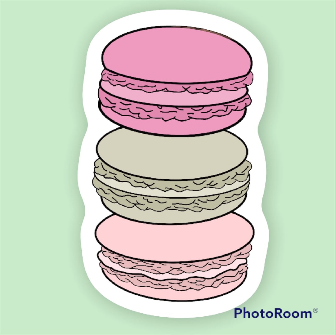Macaron Sticker - Sticker, Sticker for Hydro Flasks, Laptop Sticker ...