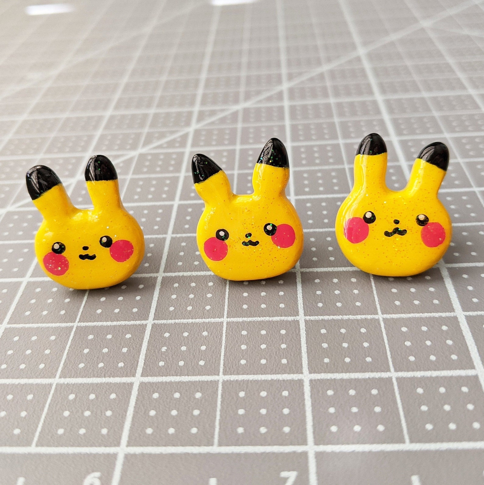 Pikachu Glitzer Pokemon Fimo Pin | Etsy