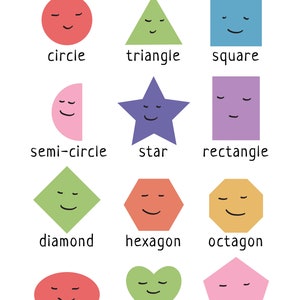 Set of 6 Educational Preschool Print Posters Classroom Decor - Etsy