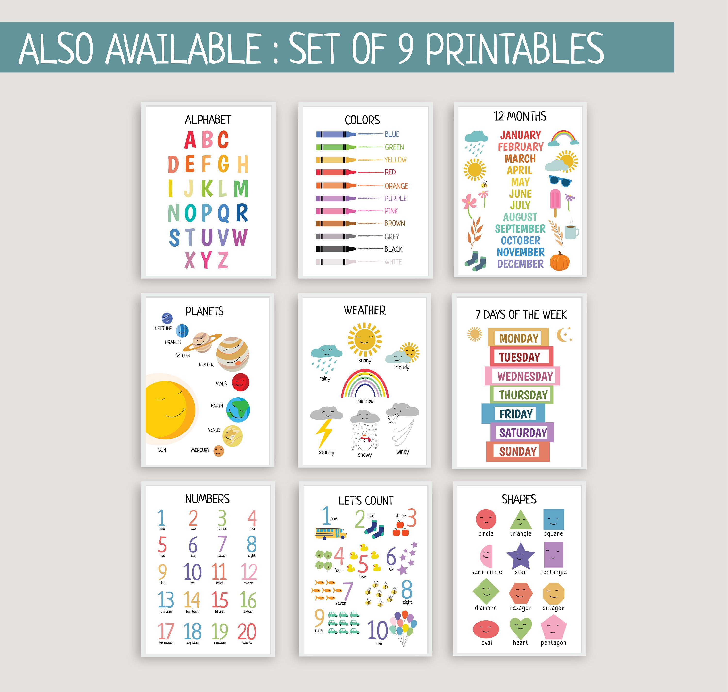 Feelings Poster Instant Digital Download, Emotions Print, Educational ...