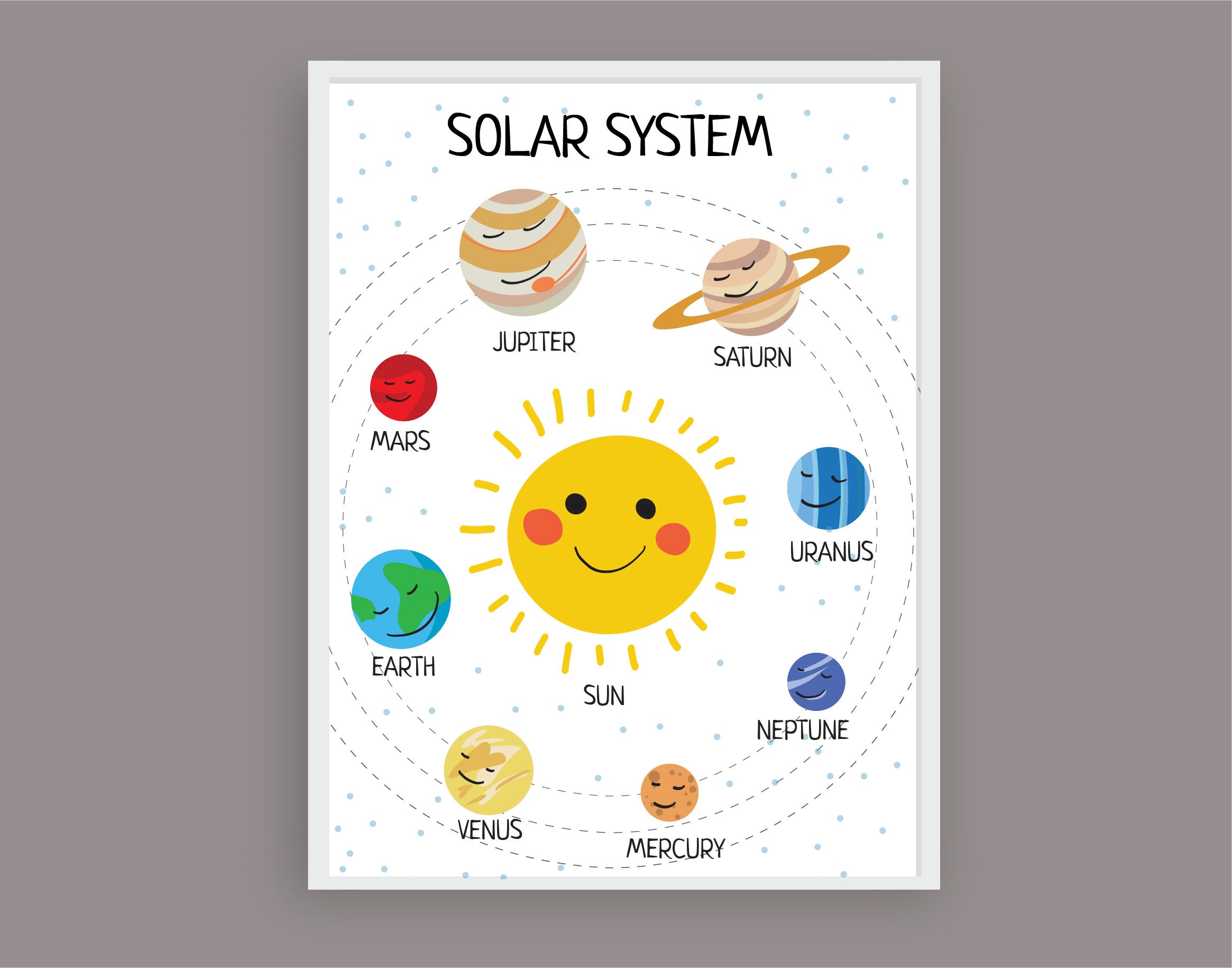 Set of 8 Educational Preschool Kids Printables, Alphabet, Planets ...