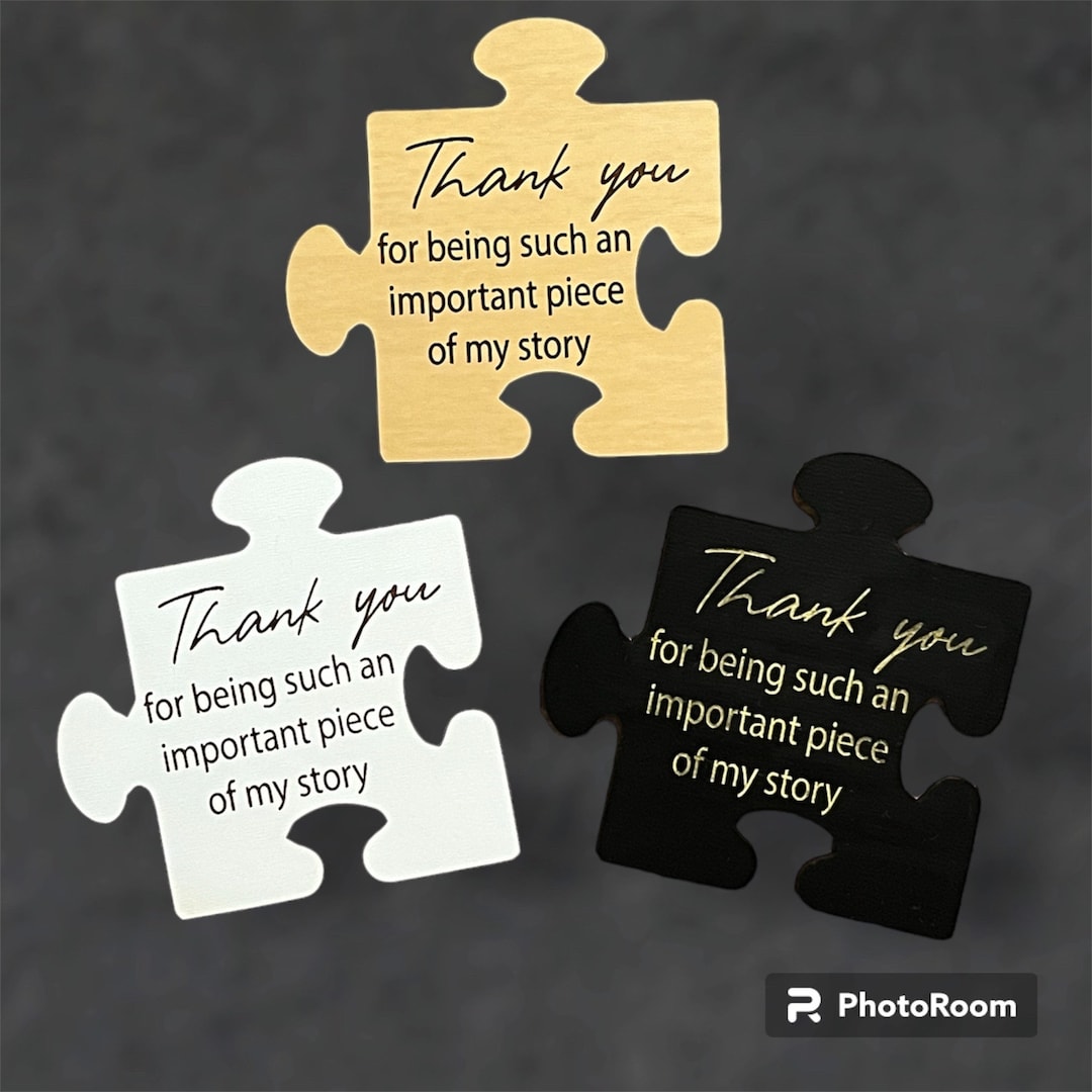 Thank You Puzzle Piece- Thank You Gift- Say Thanks in a Unique Way - Etsy