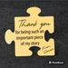 Thank You Puzzle Piece- Thank You Gift- Say Thanks in a Unique Way - Etsy