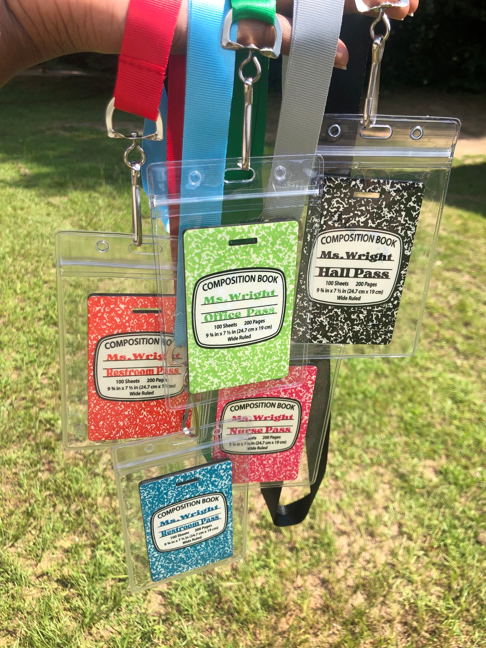 Student Hall Passes/classroom Hall Passes/hall Pass Lanyards/gift for ...