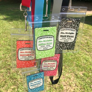 Student Hall Passes/classroom Hall Passes/hall Pass Lanyards/gift for ...