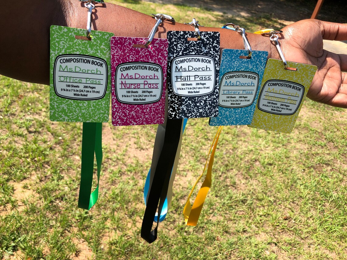 Student Hall Passes/classroom Hall Passes/hall Pass Lanyards/gift for ...