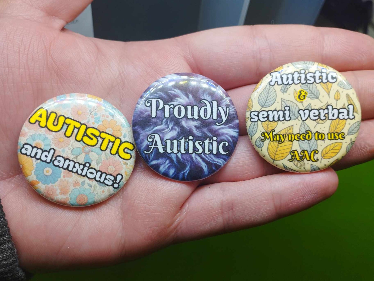 Autism Awareness Badges Autism Neurodiverse Autistic Pins Disability ...