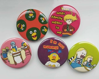 Don't Hug Me I'm Scared Button Pins - Etsy