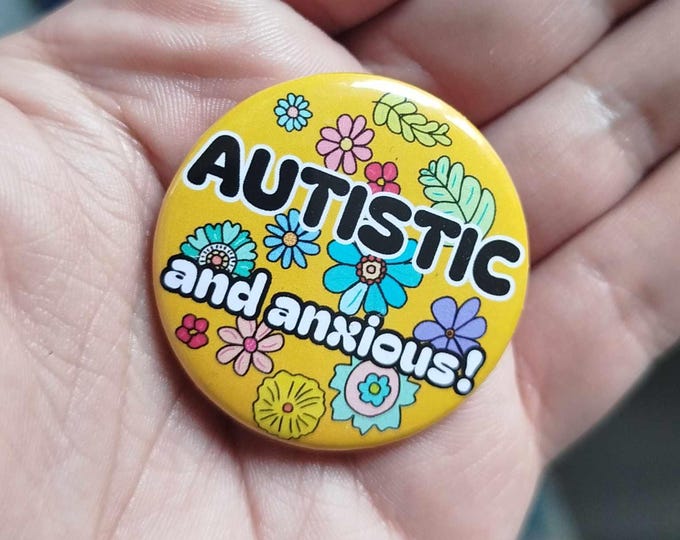 Autistic and Anxious Rabbit Hard Enamel Pin - Etsy Australia