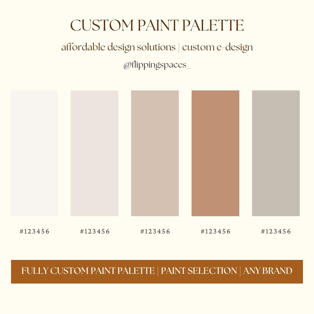 CUSTOM Paint Palette | Online Interior Design | Color Consult | Custom ...