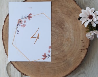 Elegant Wedding Table Marker - Etsy
