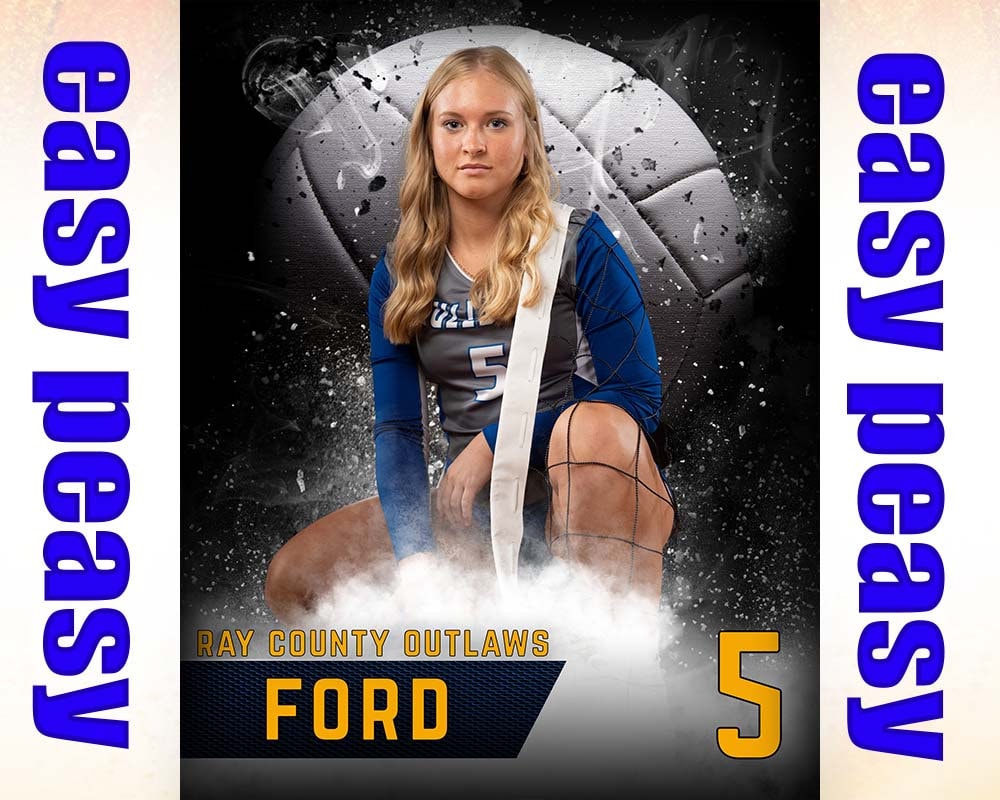 Volleyball Photoshop Template Bundle 4x5 Ration, 2x3 Ratio, Memory Mate ...