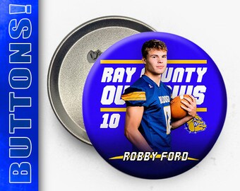 Varsity Sports Button Template - Etsy