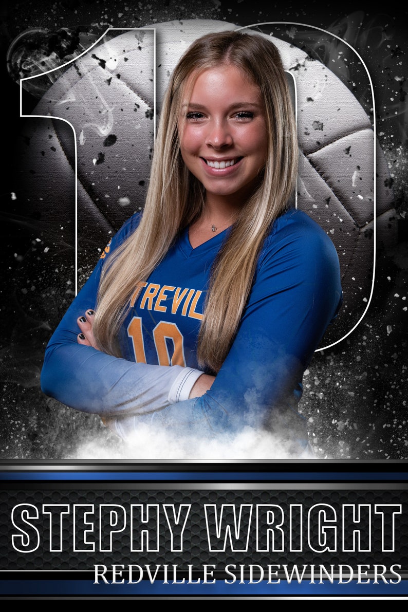 Volleyball Banner Template 2x3 Ratio - Etsy