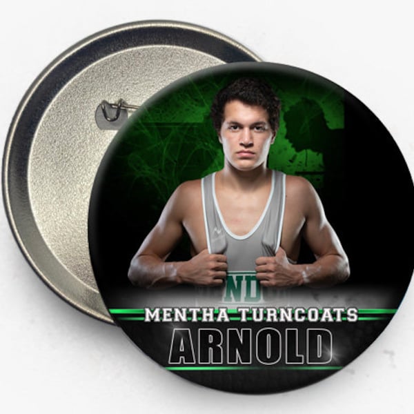 Sports Button Template Canva - Etsy