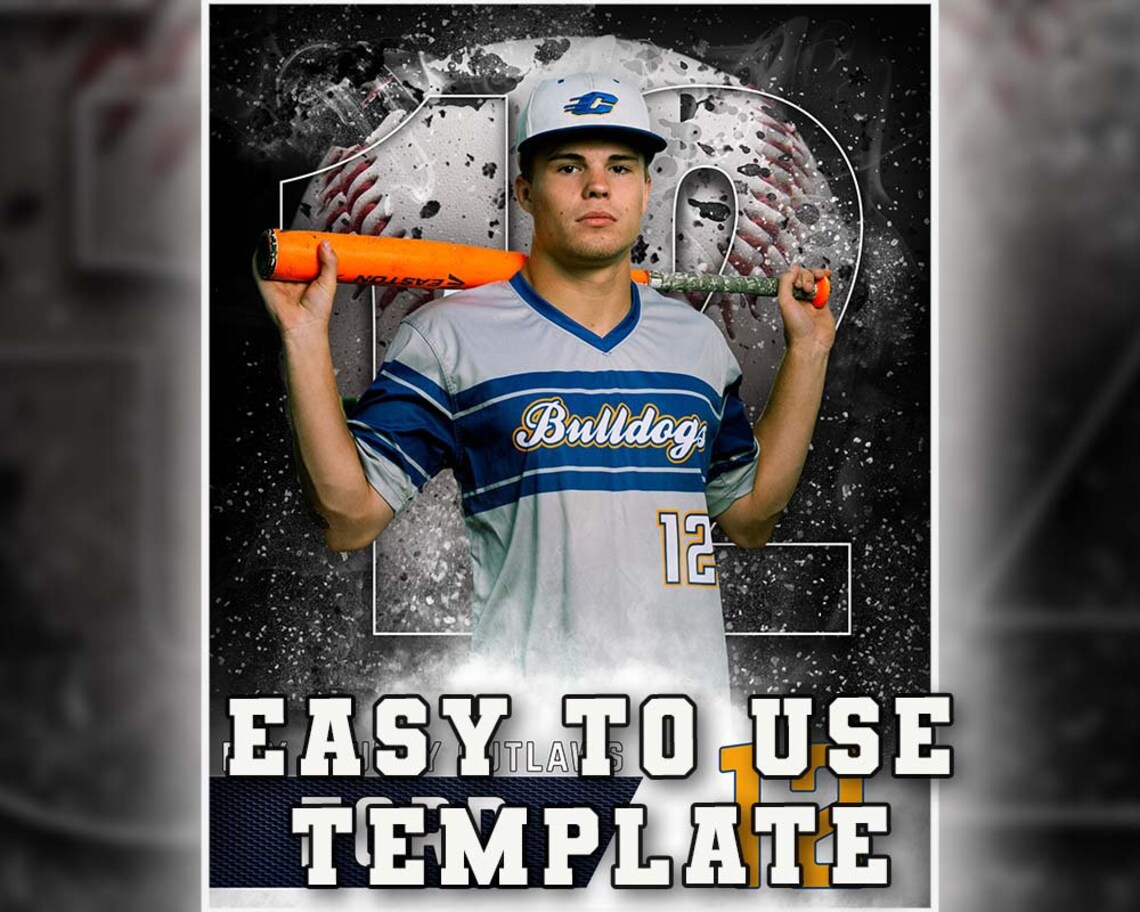 Baseball Banner Template - Etsy