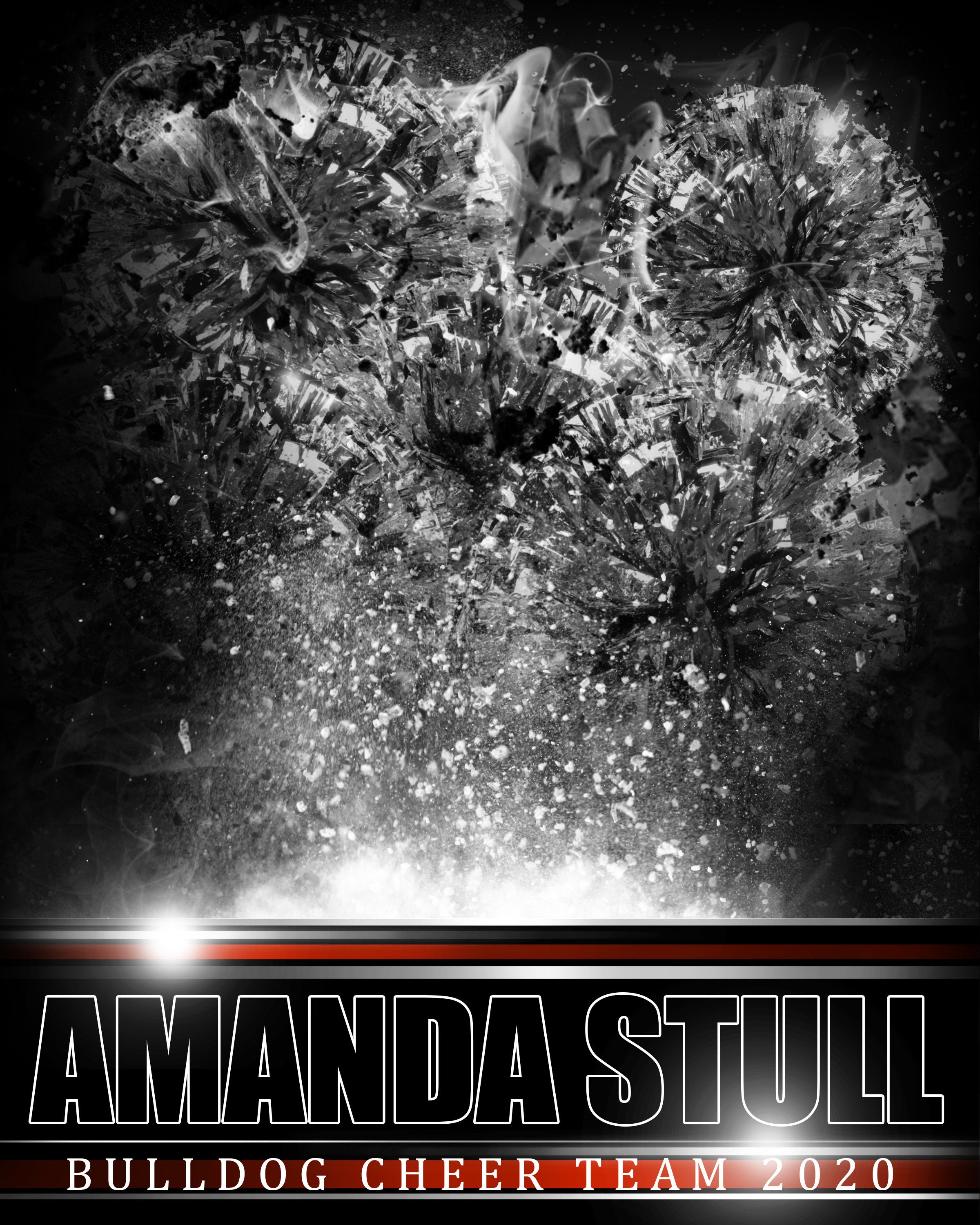 Cheerleading Senior Banner Template - Etsy