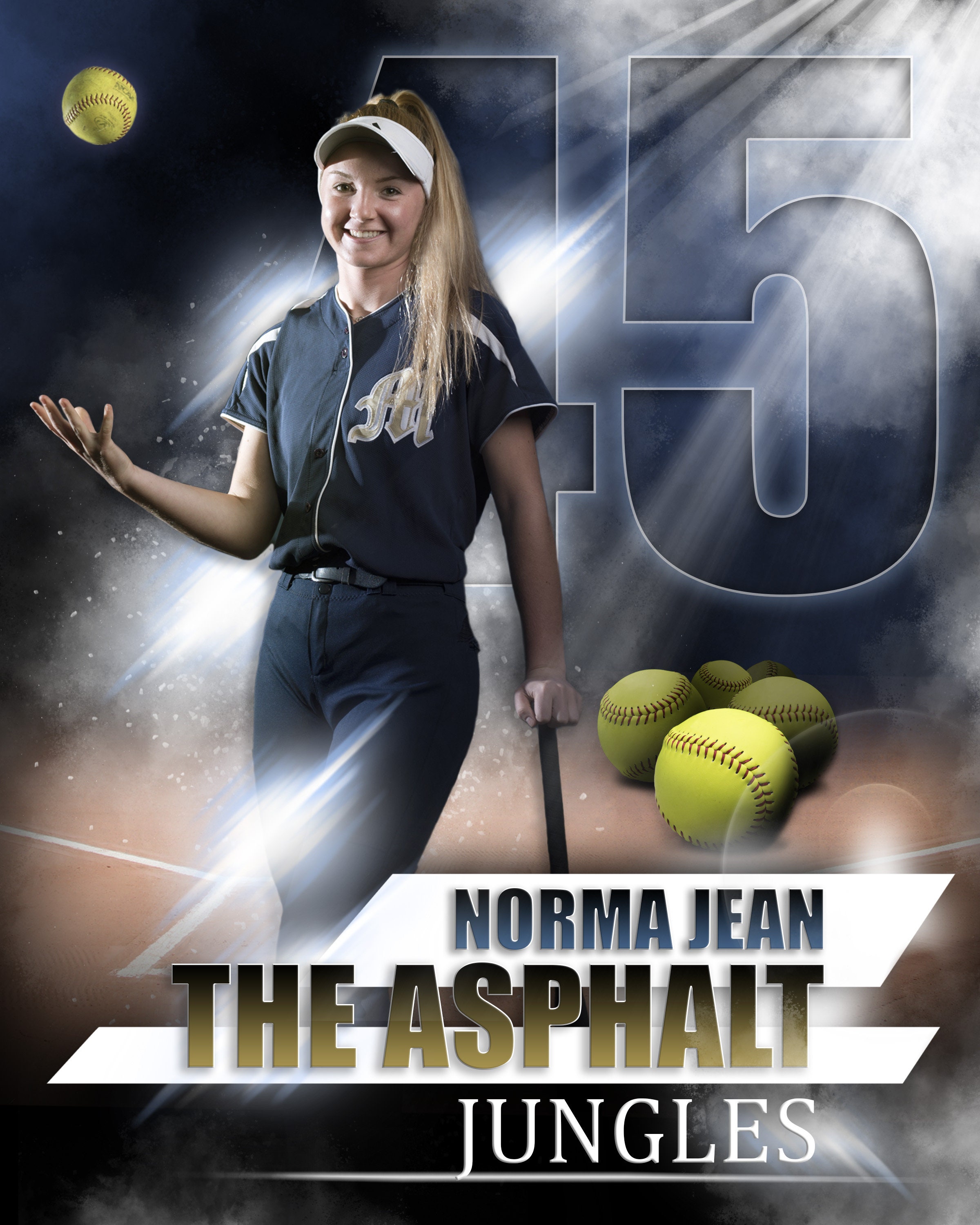 Sports Banner Template for Softball - Etsy