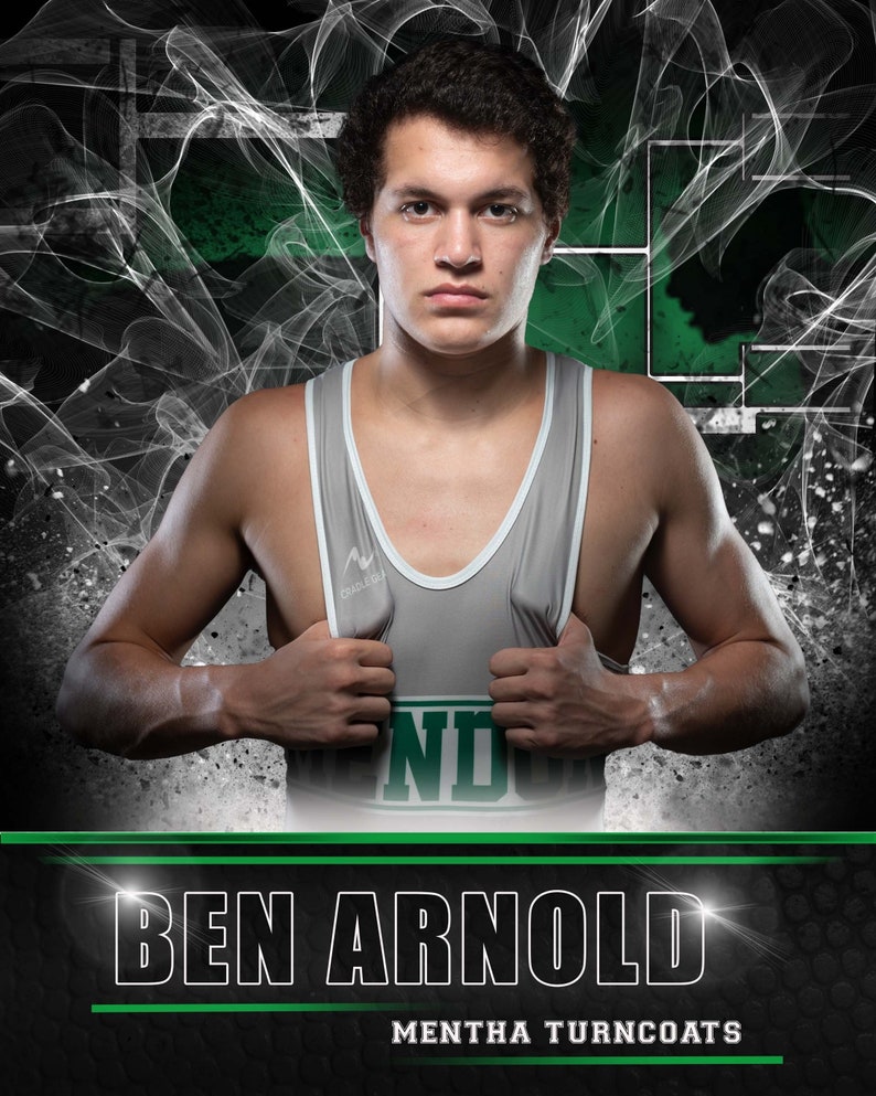Wrestling Banner Template Etsy